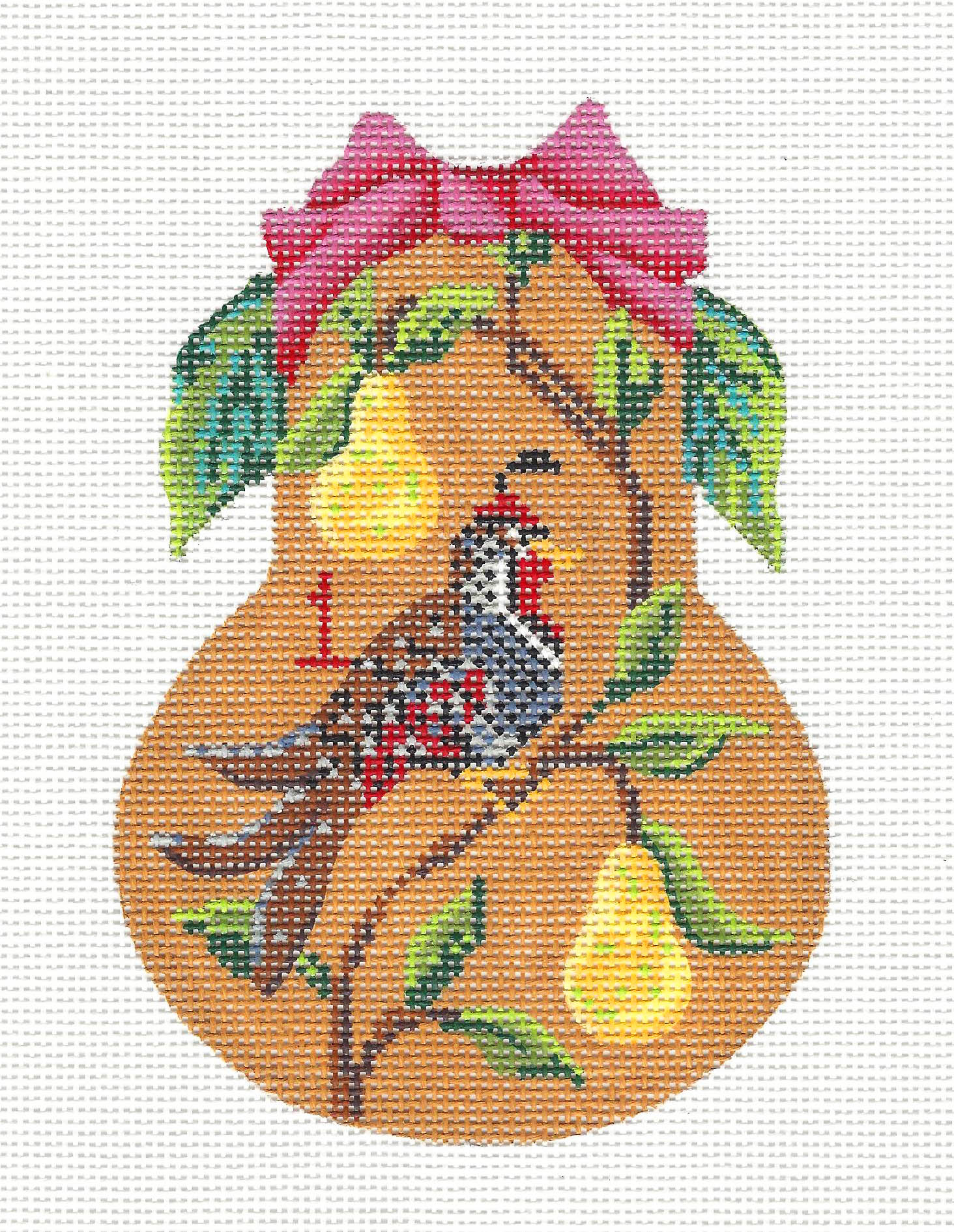 Kelly Clark Pears – Needlepoint by Wildflowers