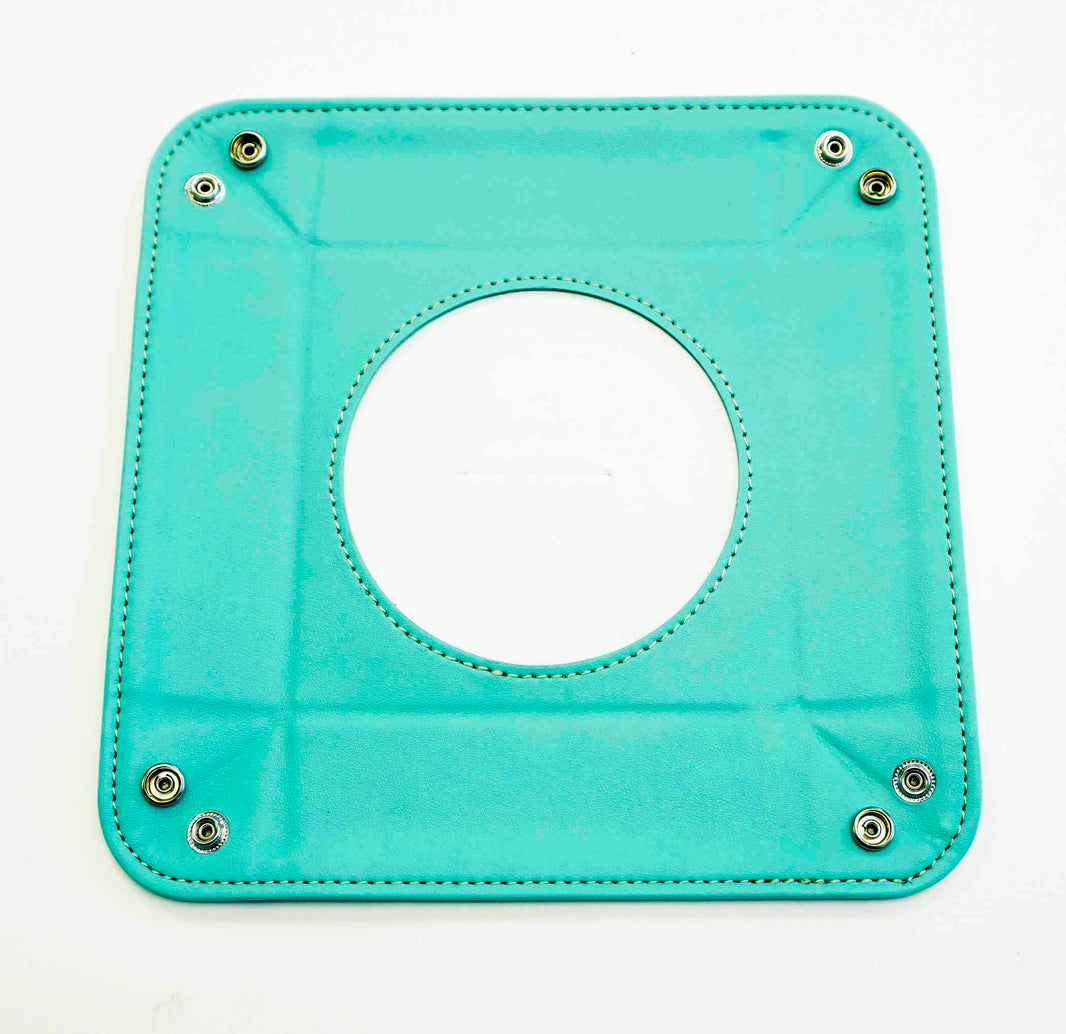 Leather Snap Tray – Needlepoint by Wildflowers