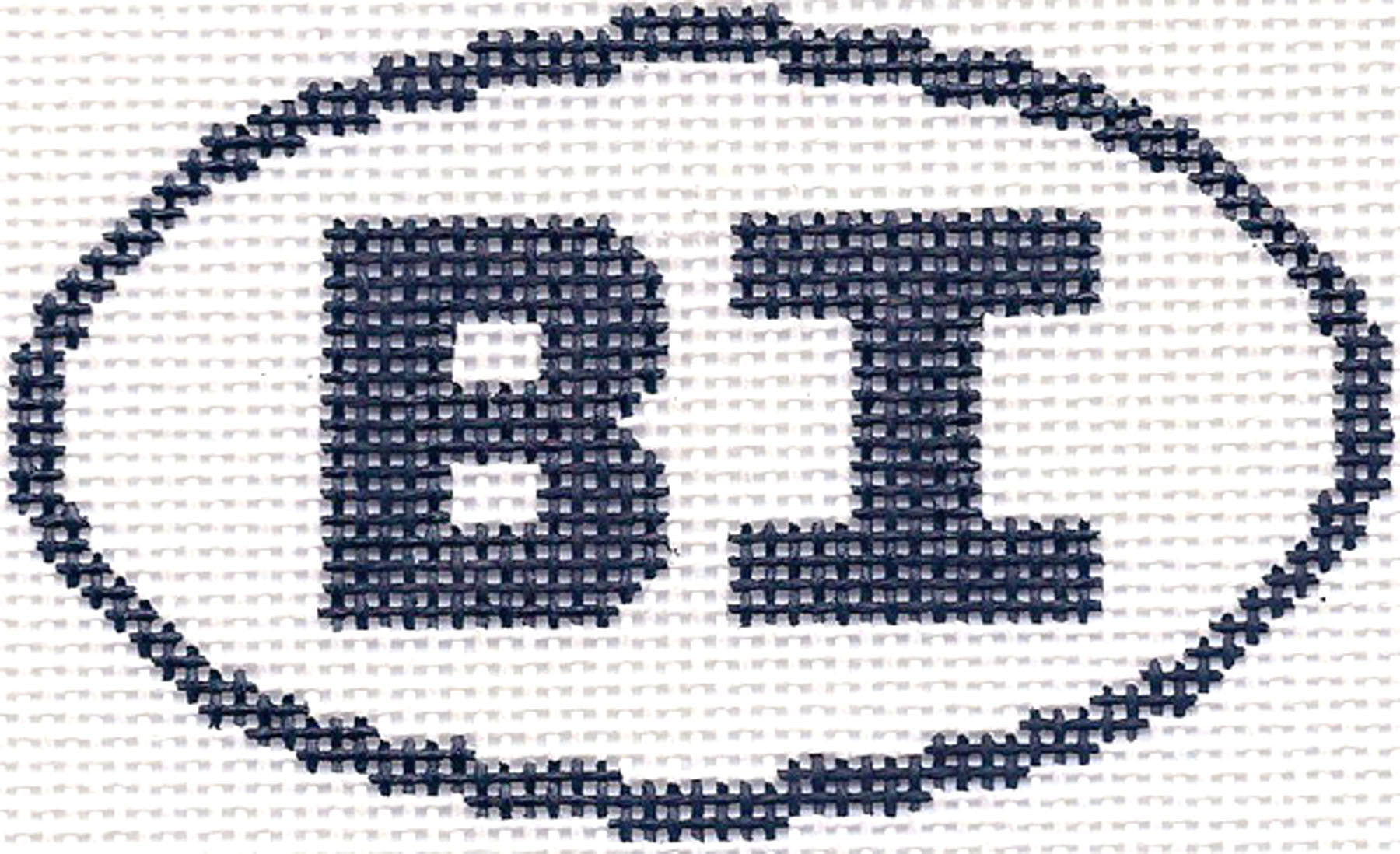 Oval~Block Island Rhode Island handpainted Needlepoint Canvas~by Silve ...