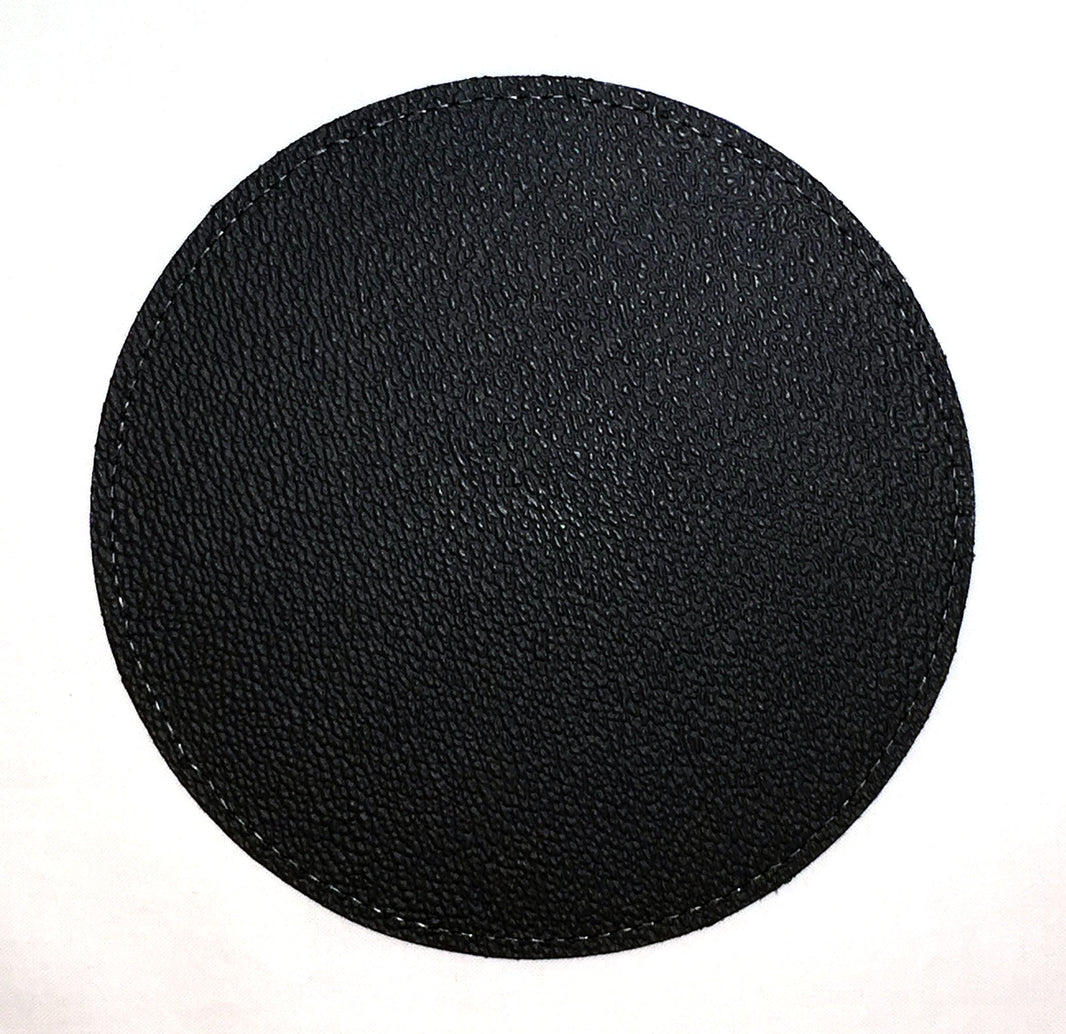 Leather Coaster – tagged "LEE" – Needlepoint by Wildflowers